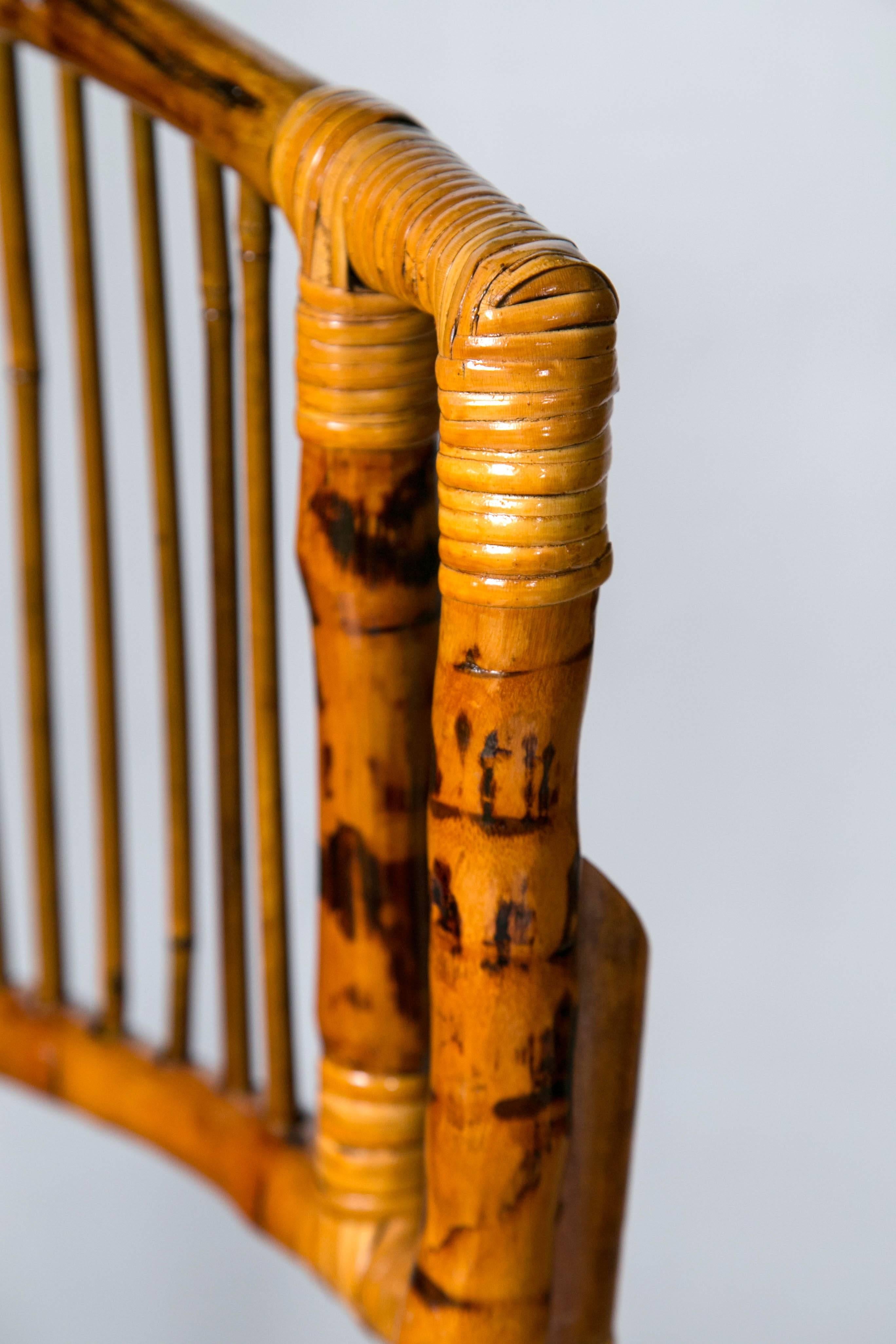 Eight Folding Tortoise Shell and Bamboo Stylized Side Chairs at 1stDibs ...