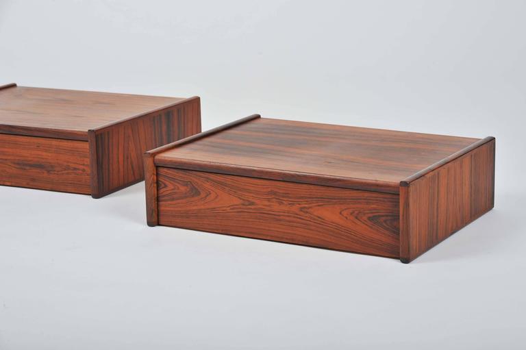 Rosewood Floating Consoles at 1stDibs