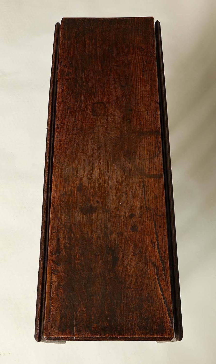 Unusual 18th Century Square Oak Gateleg Table For Sale at 1stdibs