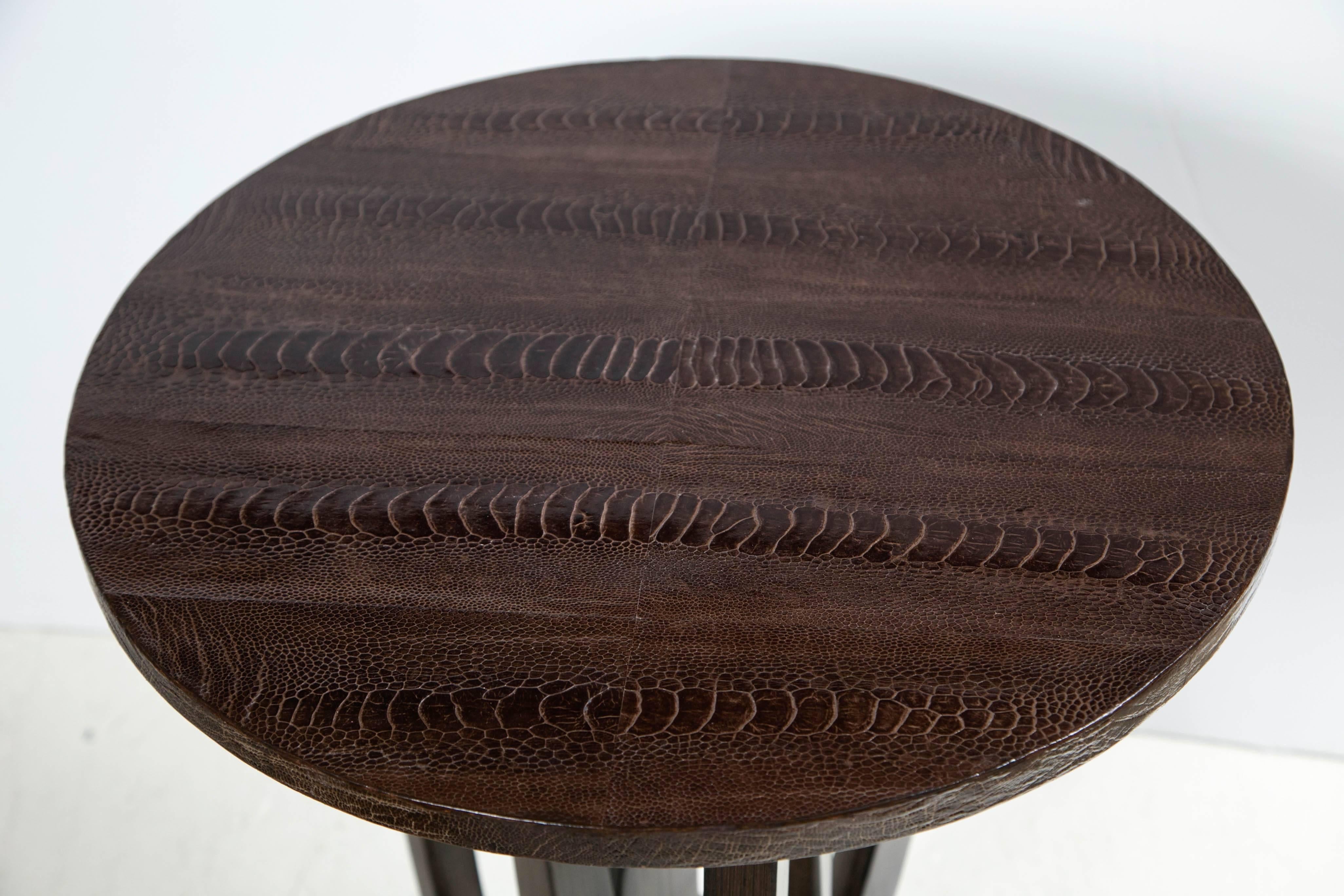 Pair of R and Y Augousti Alligator Side Tables at 1stDibs
