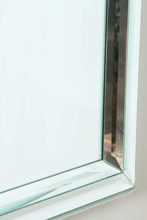 Modern Large All-Glass Wall Mirror For Sale at 1stDibs
