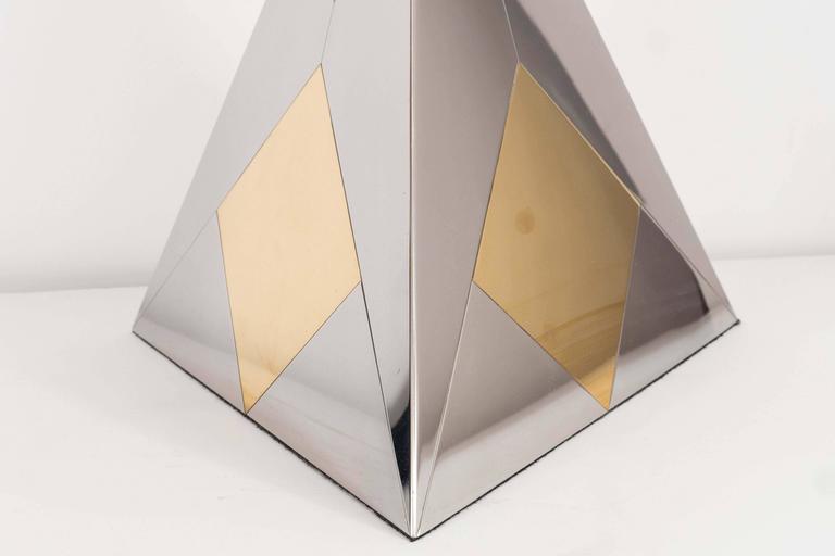 Pair of Pyramidal Table Lamps at 1stDibs