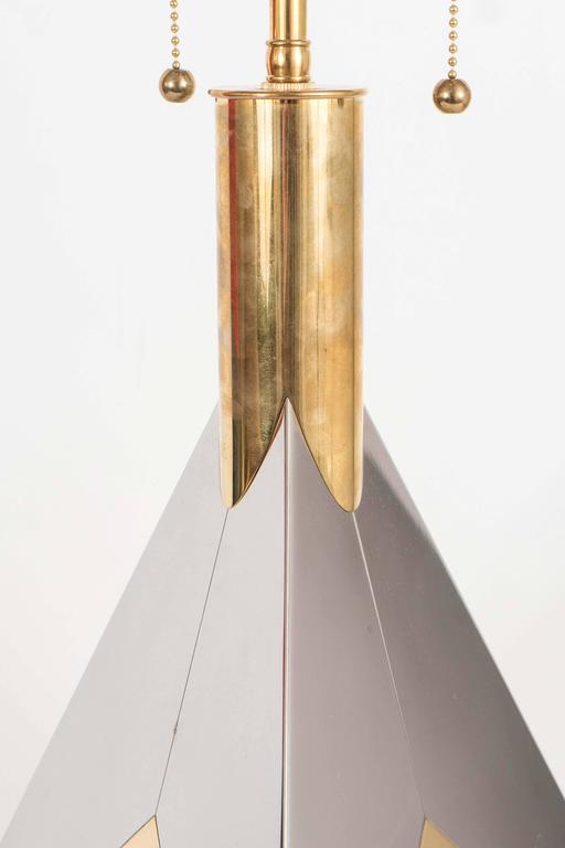 Pair of Pyramidal Table Lamps at 1stDibs