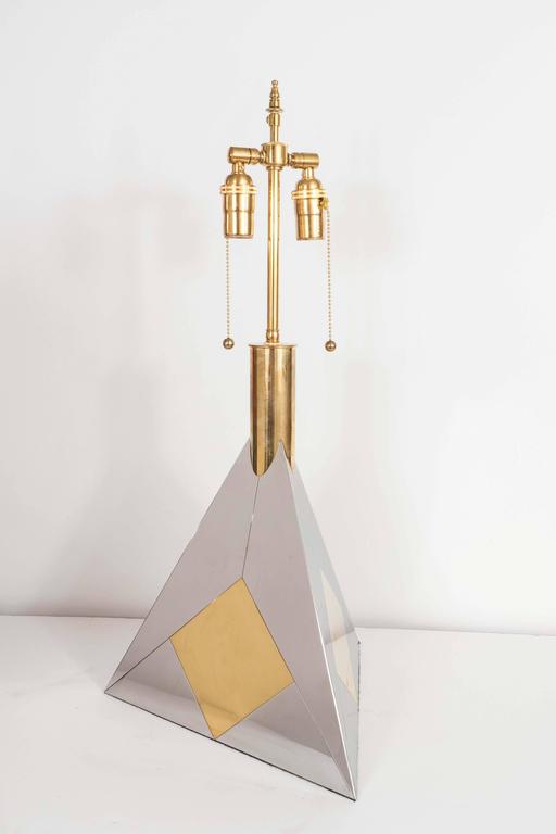 Pair of Pyramidal Table Lamps at 1stDibs
