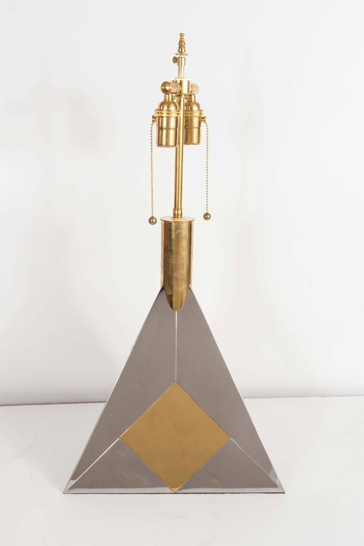 Pair of Pyramidal Table Lamps at 1stDibs