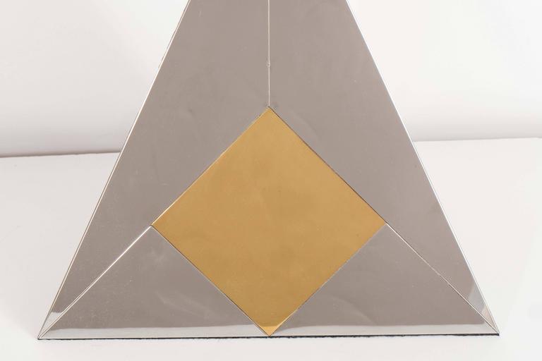 Pair of Pyramidal Table Lamps at 1stDibs