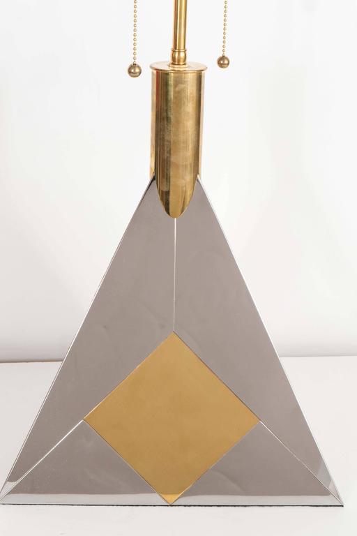 Pair of Pyramidal Table Lamps at 1stDibs