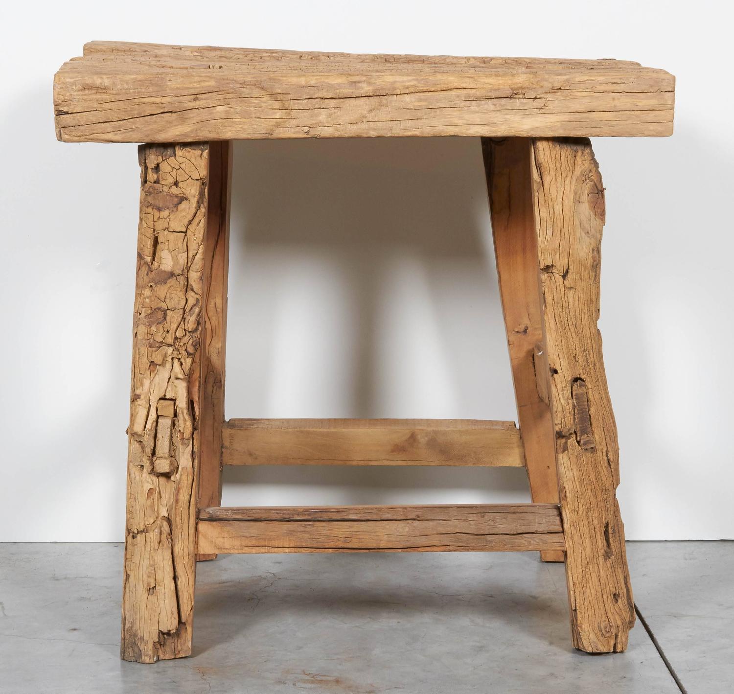 Rustic Stool at 1stdibs
