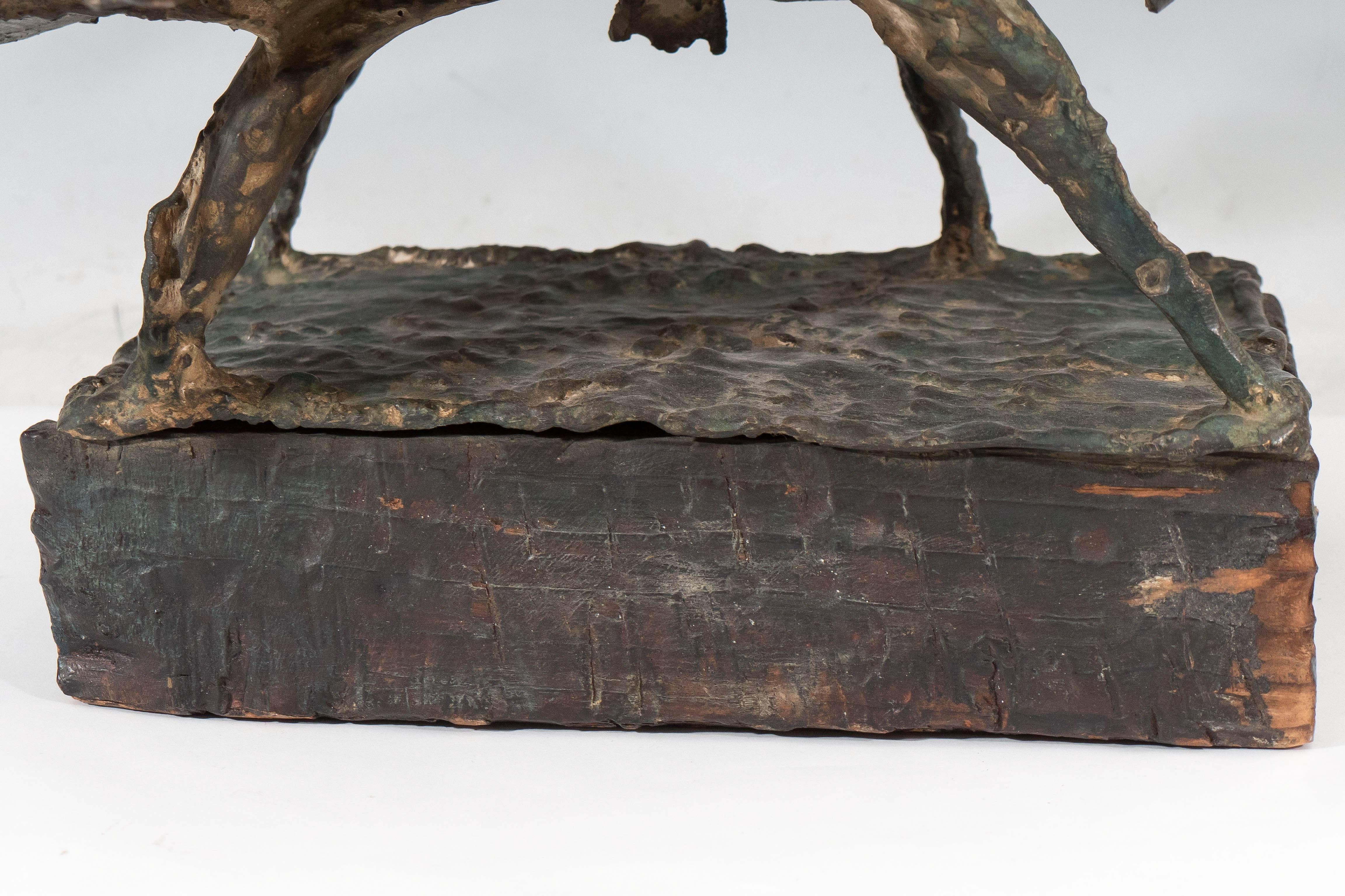Bronze Sculpture Titled 'Reading' by George Koras at 1stDibs