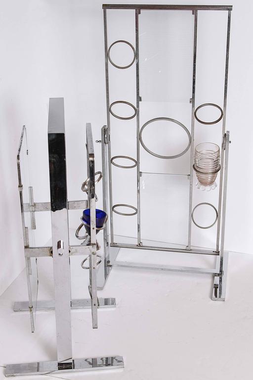 Machine Age Art Deco Gyroscopic Cocktail Serving Tables Bel Geddes ...