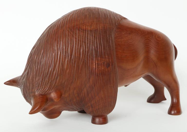 Danish Carved Bison at 1stDibs
