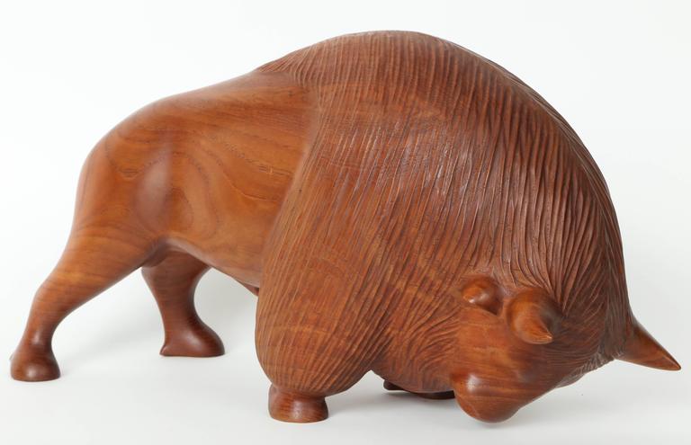 Danish Carved Bison at 1stDibs
