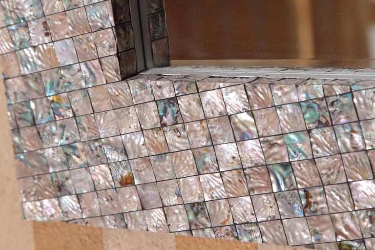 Abalone Shell Mirror at 1stDibs