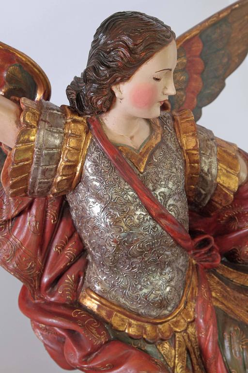 Saint Michael Slaying the Dragon Statue at 1stDibs