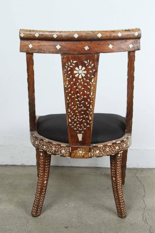 19th Century Anglo-Indian Bone Inlay Side Chair at 1stDibs