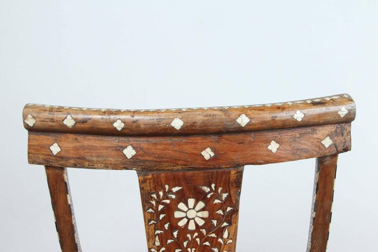 19th Century Anglo-Indian Bone Inlay Side Chair at 1stDibs