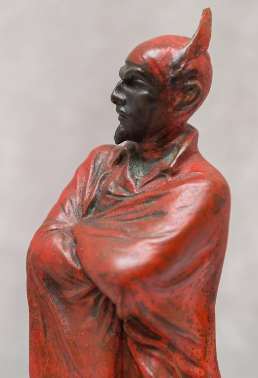Bronze Figure of Mephistopheles/Devil at 1stDibs