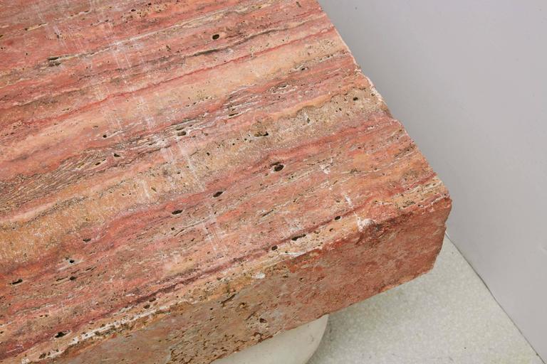 Rouge Royale Marble Slab Coffee Table at 1stDibs | marble slab table