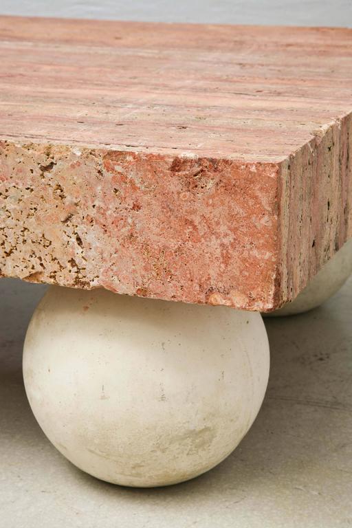 Rouge Royale Marble Slab Coffee Table at 1stDibs | marble slab table