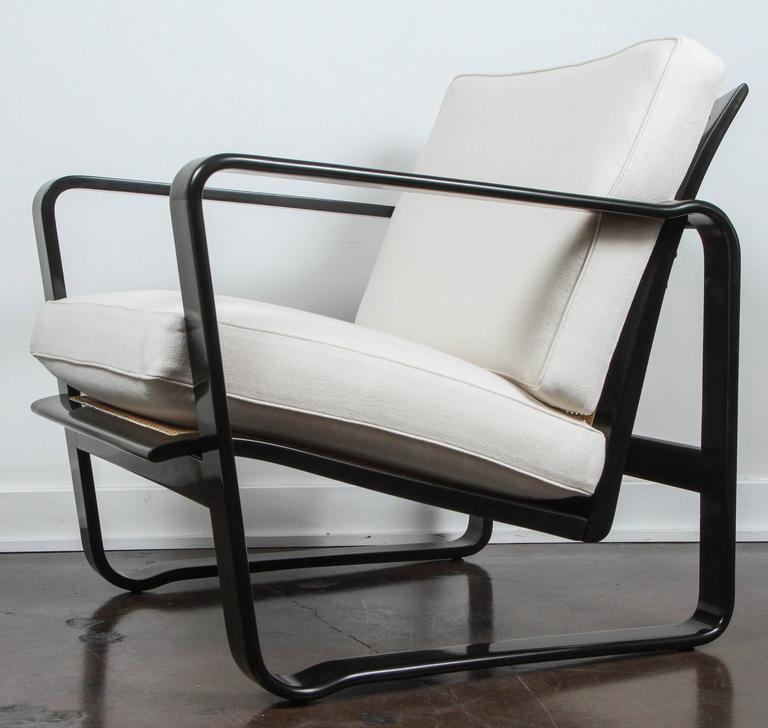 Pair of Adjustable Modern Morris Chairs by Edward Wormley, Model No ...