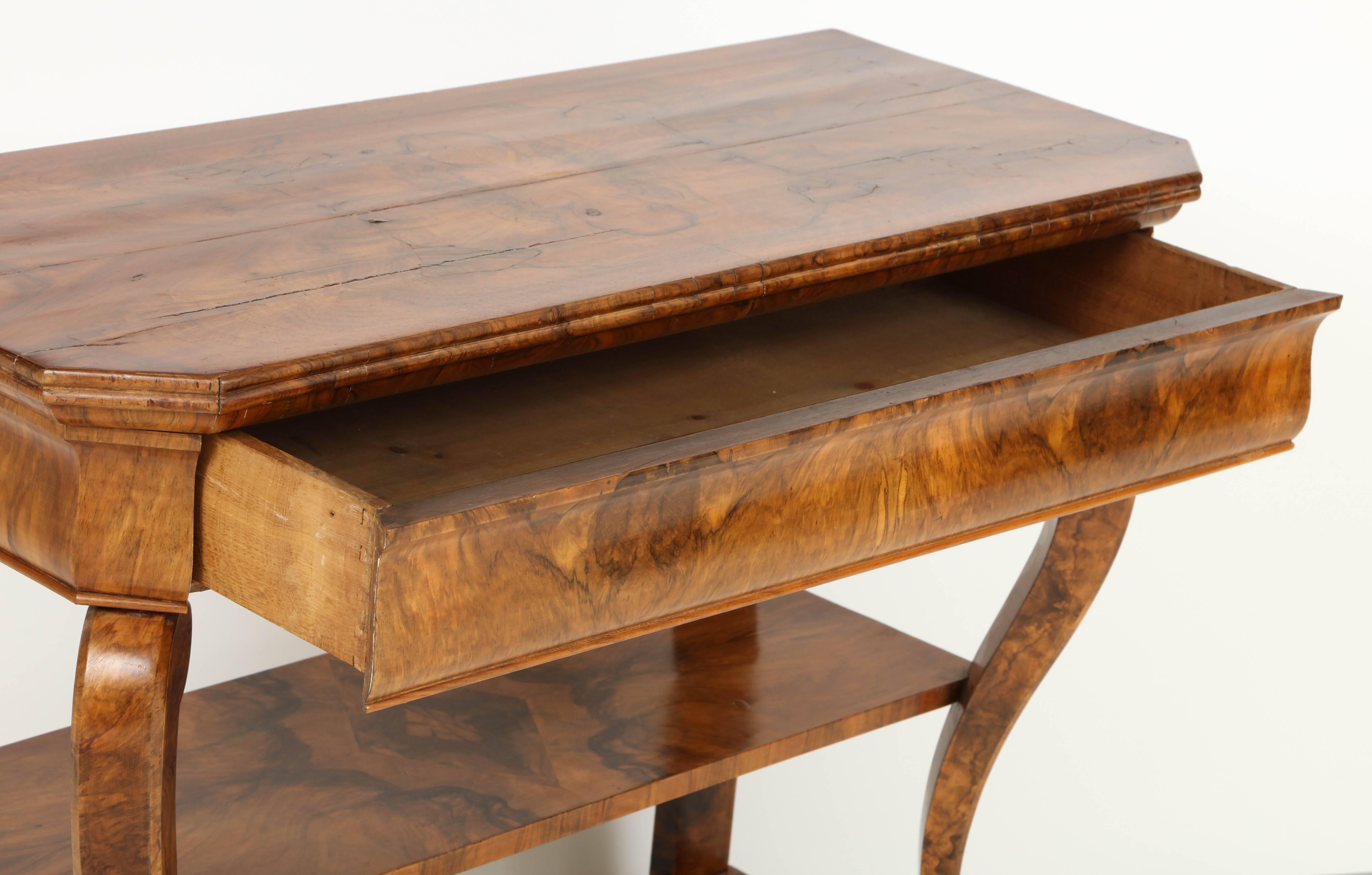 Biedermeier Console Table at 1stDibs | mirrored console table