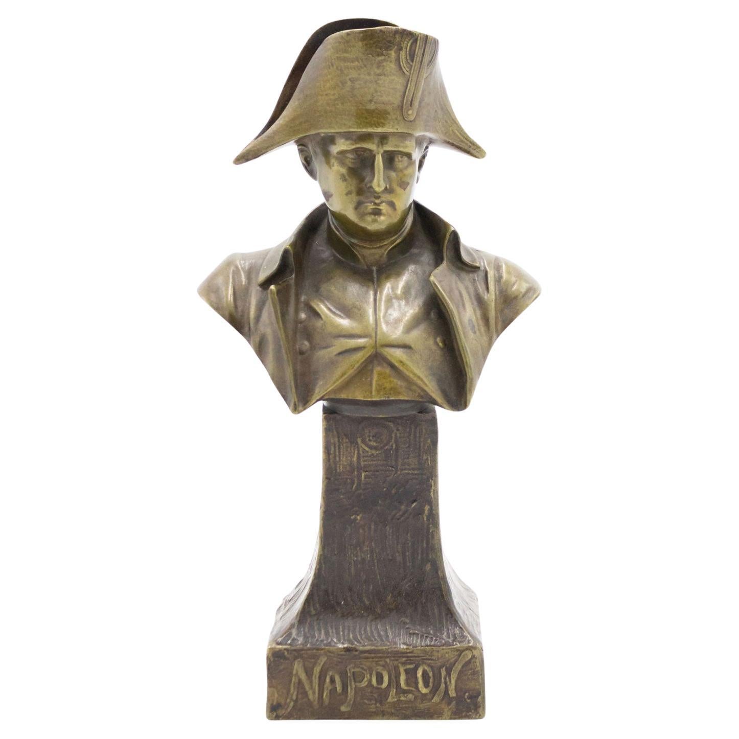 Bust of Napoleon Bonaparte Bronze Gilt Ormolu Column Marble Empire Era ...