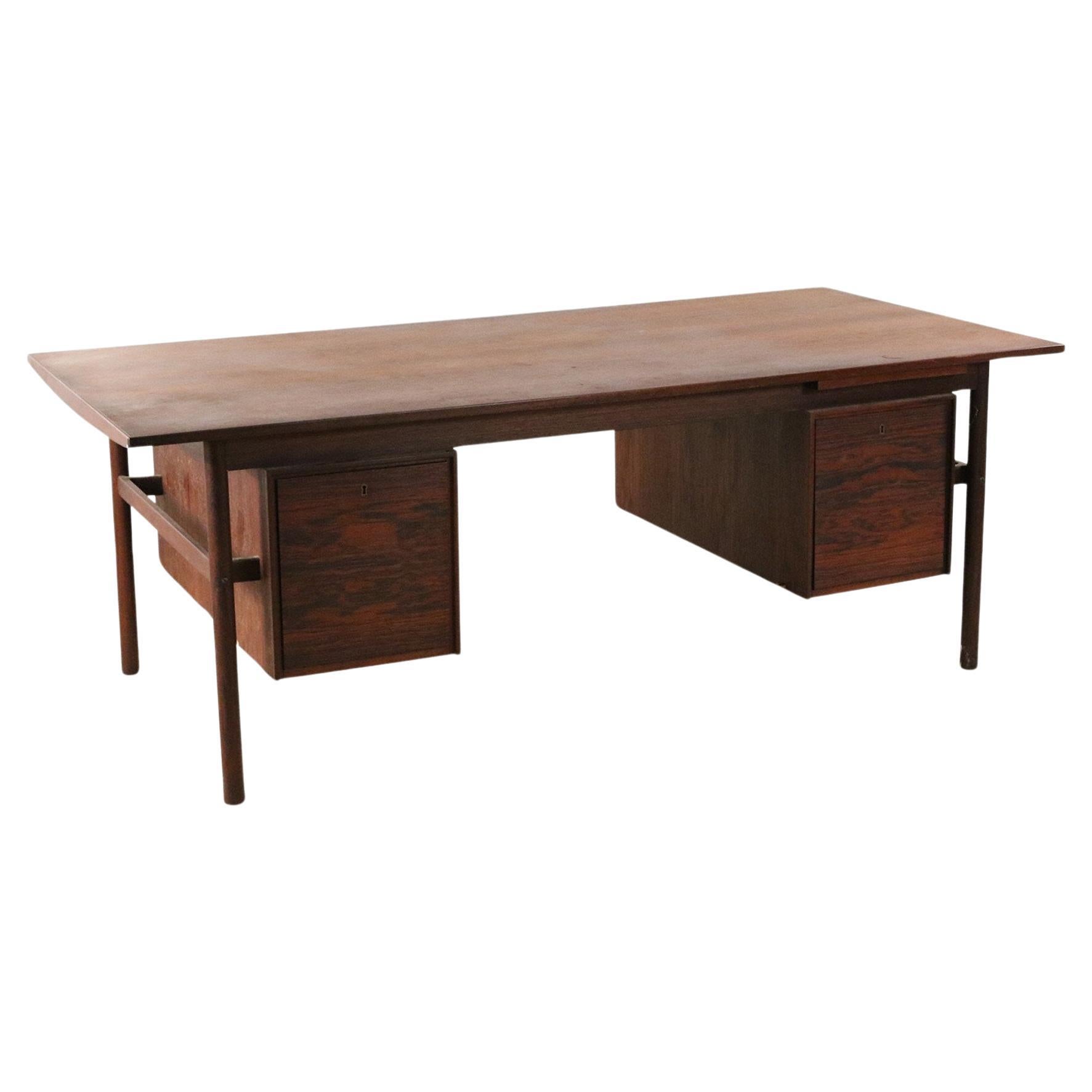 Kai Kristiansen Fm 60 Executive Desk in Teak For Sale at 1stDibs