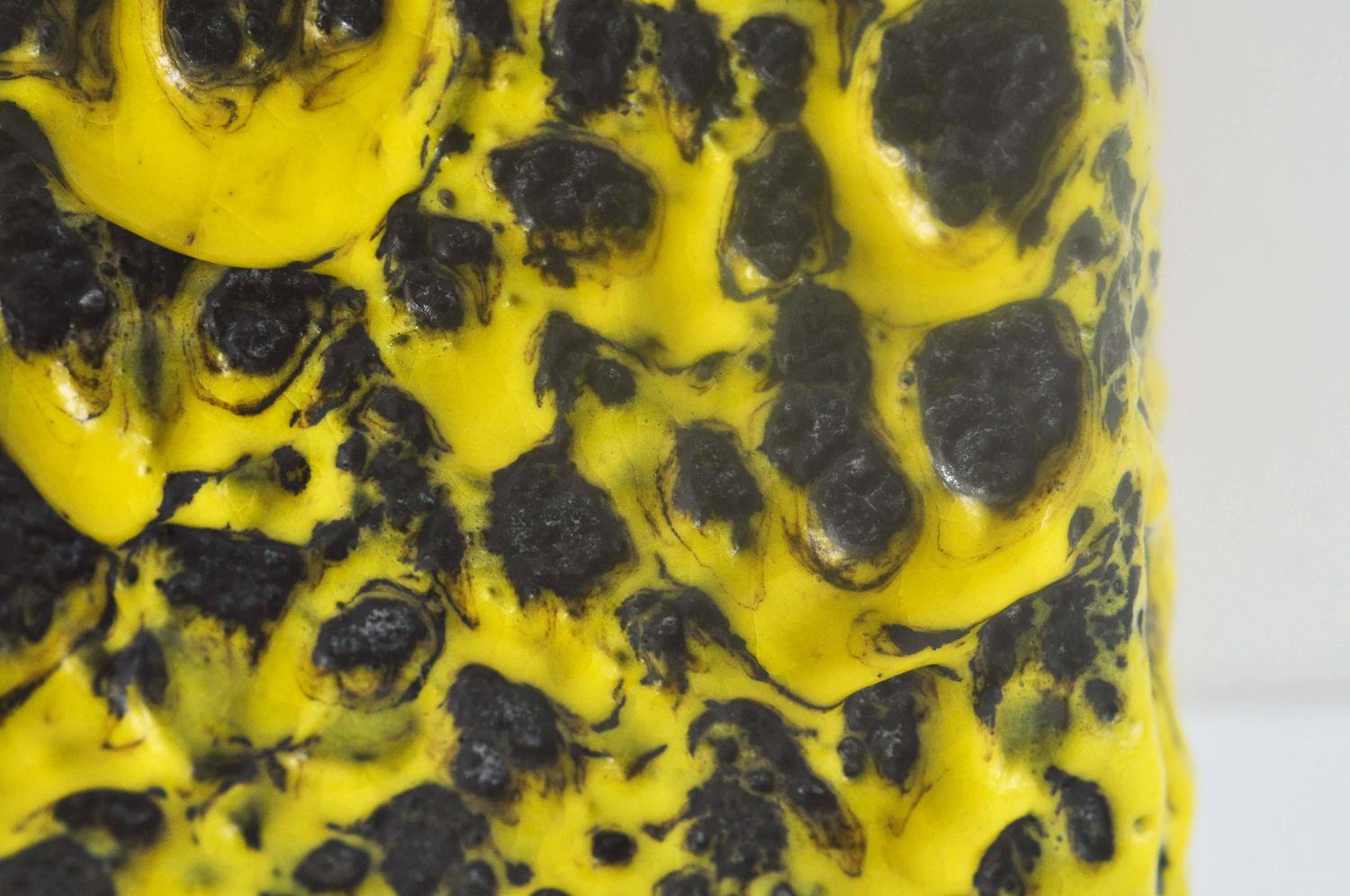 Bright Yellow ES Keramik Fat Lava Vase, 1970s For Sale at 1stdibs