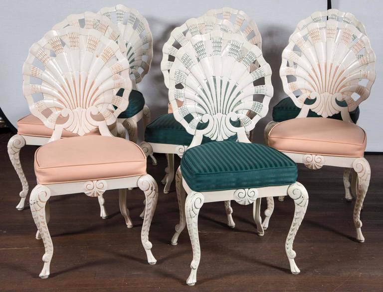 Set of Eight Shell Back Dining Chairs at 1stDibs