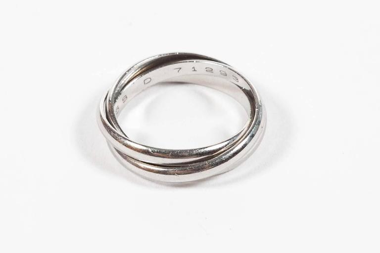 Cartier Platinum Trinity Ring at 1stDibs