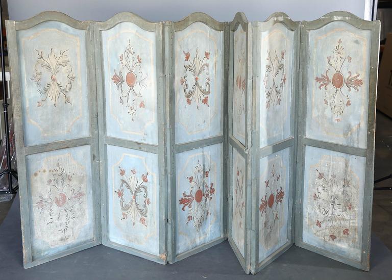 Antique 18th Century Hand-Painted French Screen at 1stDibs