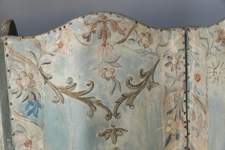 Antique 18th Century Hand-Painted French Screen at 1stDibs