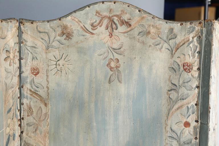 Antique 18th Century Hand-Painted French Screen at 1stDibs