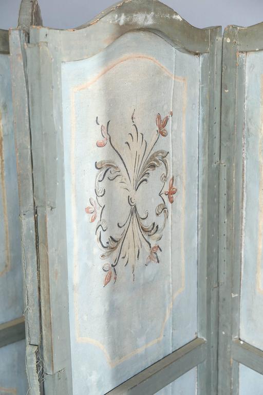 Antique 18th Century Hand-Painted French Screen at 1stDibs