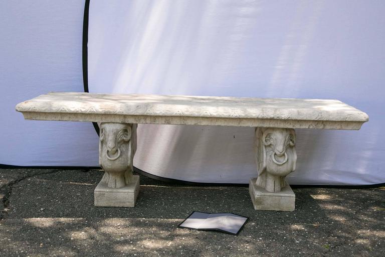 Carved Marble Bench For Sale at 1stDibs | marble benches for sale ...