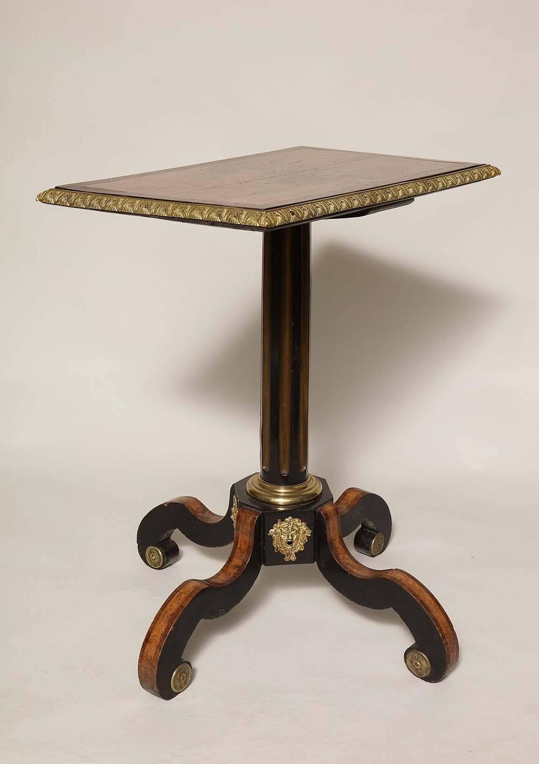 English Regency Table in the Manner of Thomas Parker For Sale at 1stdibs