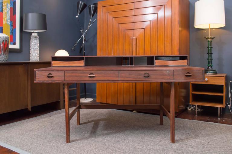 Danish Modern Rosewood Desk by Lovig at 1stDibs | danish rosewood desk ...