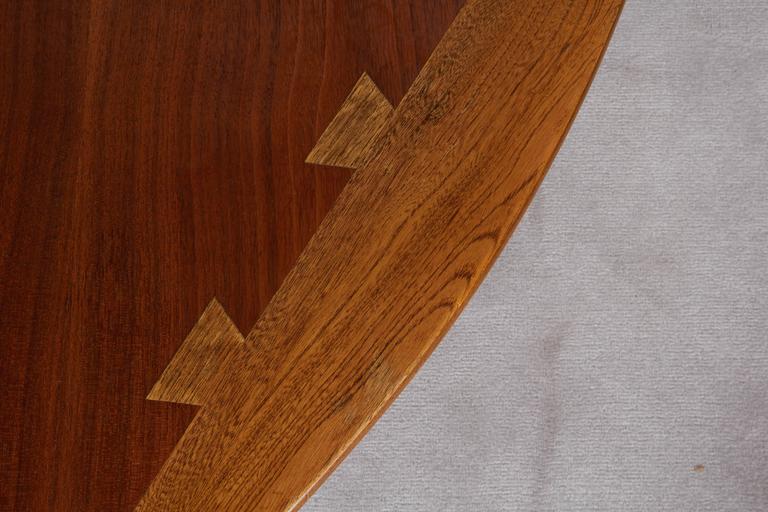 Lane Triangular Table in Walnut at 1stDibs | lane triangle end table