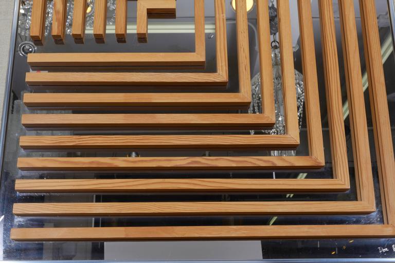 Don Alguire Op Art Mirror for Greg Copeland at 1stDibs