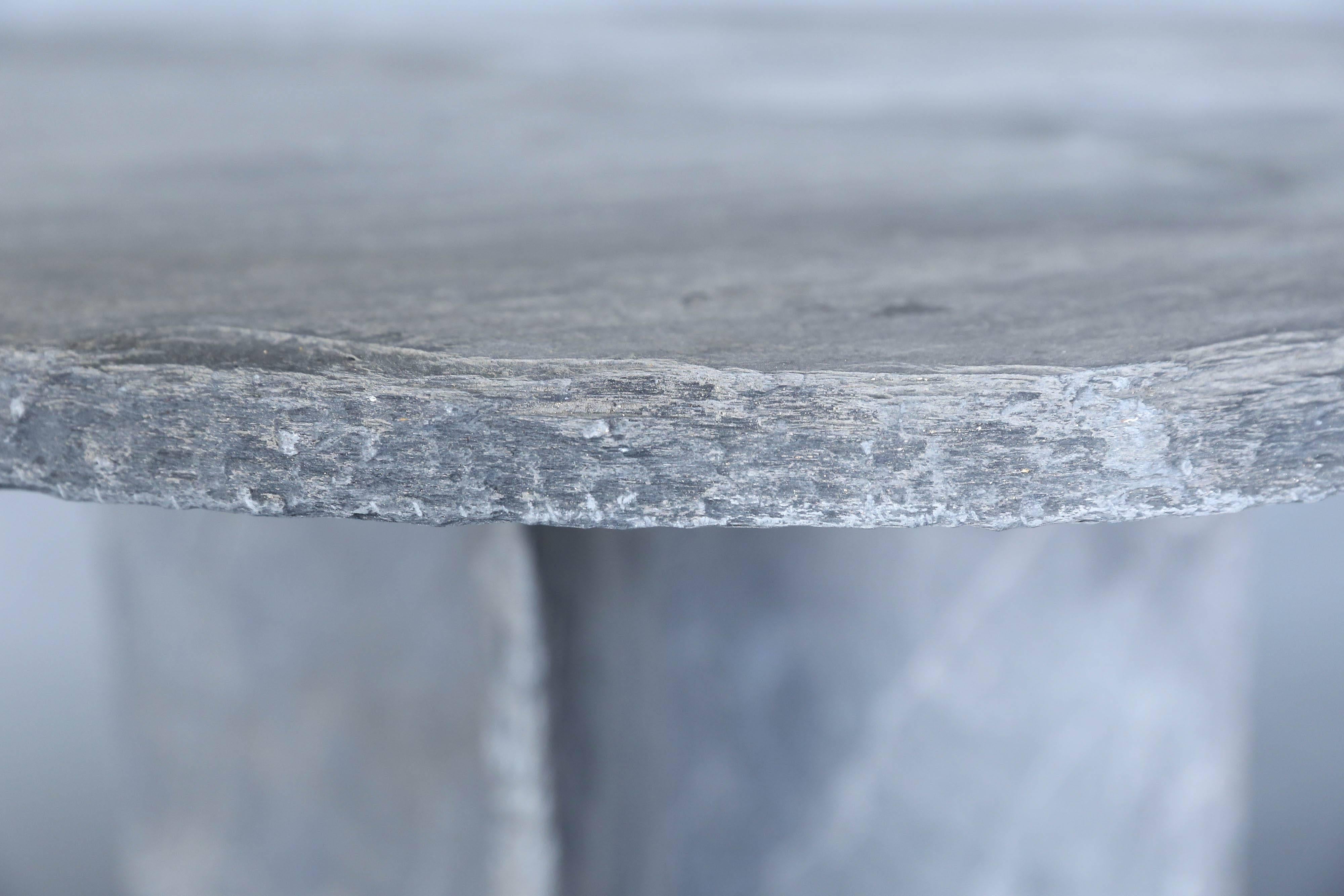 Hand Chiseled Slate Table from France at 1stDibs