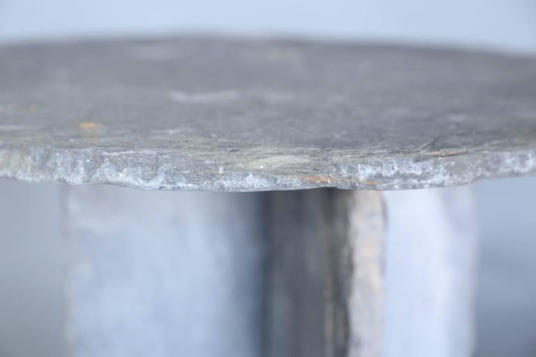 Hand Chiseled Stone Side Table at 1stDibs