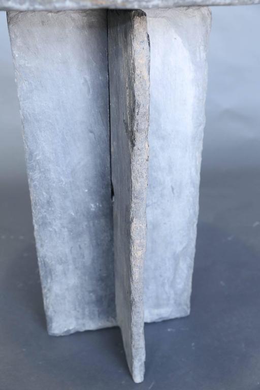 Hand Chiseled Stone Side Table at 1stDibs
