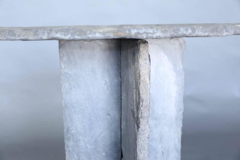 Hand Chiseled Stone Side Table at 1stDibs