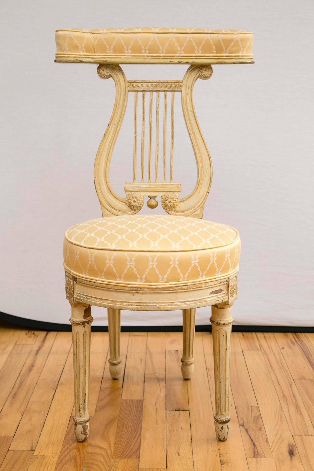 Lyre Back "Voyeuse" Chair in the Manner of Georges Jacob For Sale at ...