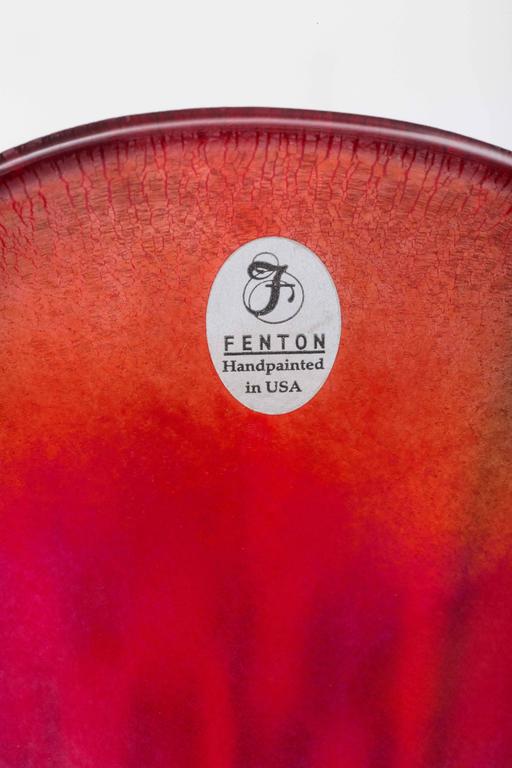 Fenton 100th Anniversary Founder's Vase Hand-Painted and Signed George ...