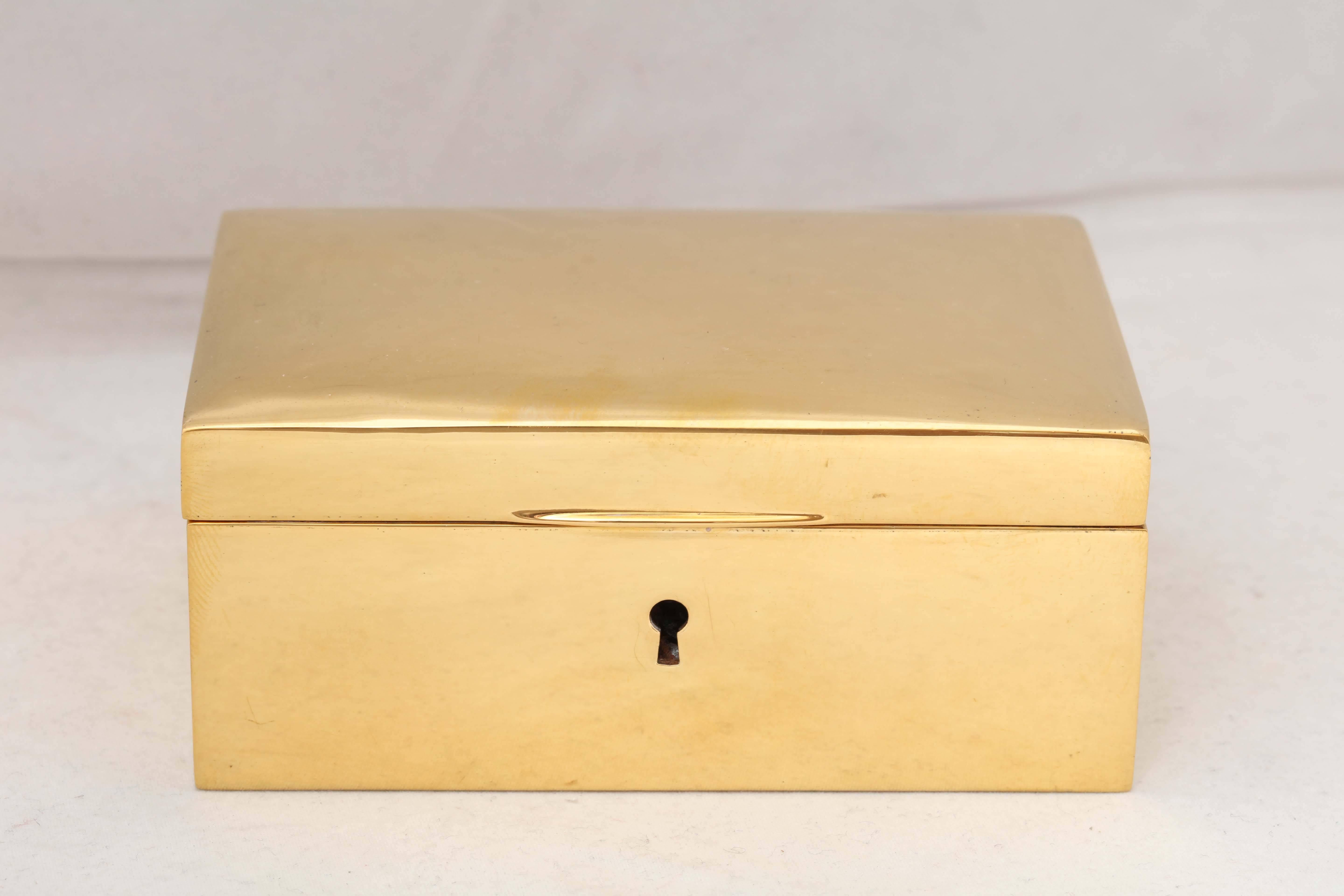 Art Deco Tiffany and Co. Sterling Silver-Gilt Table/ Jewelry Box at 1stDibs