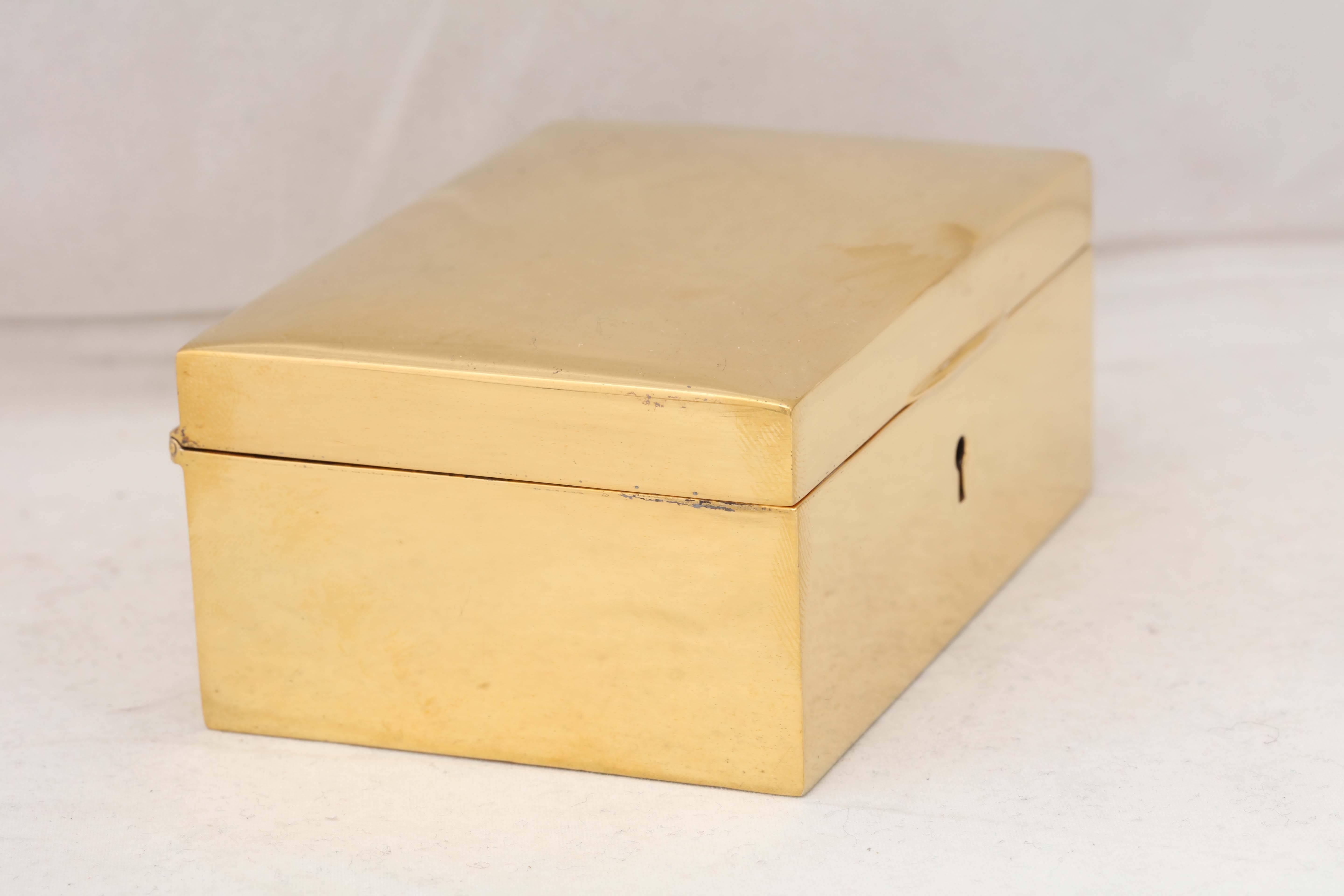 Art Deco Tiffany and Co. Sterling Silver-Gilt Table/ Jewelry Box at 1stDibs