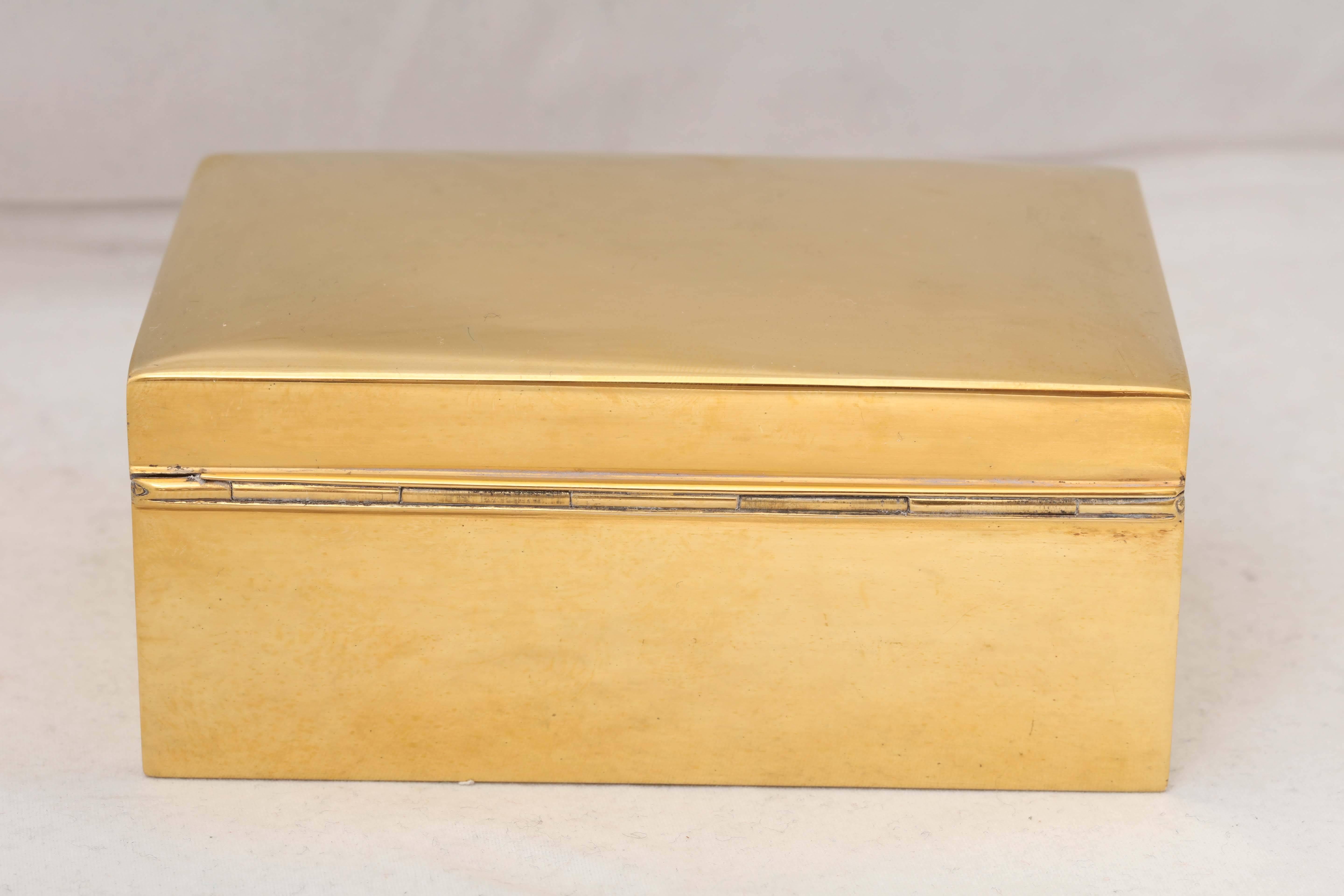 Art Deco Tiffany and Co. Sterling Silver-Gilt Table/ Jewelry Box at 1stDibs