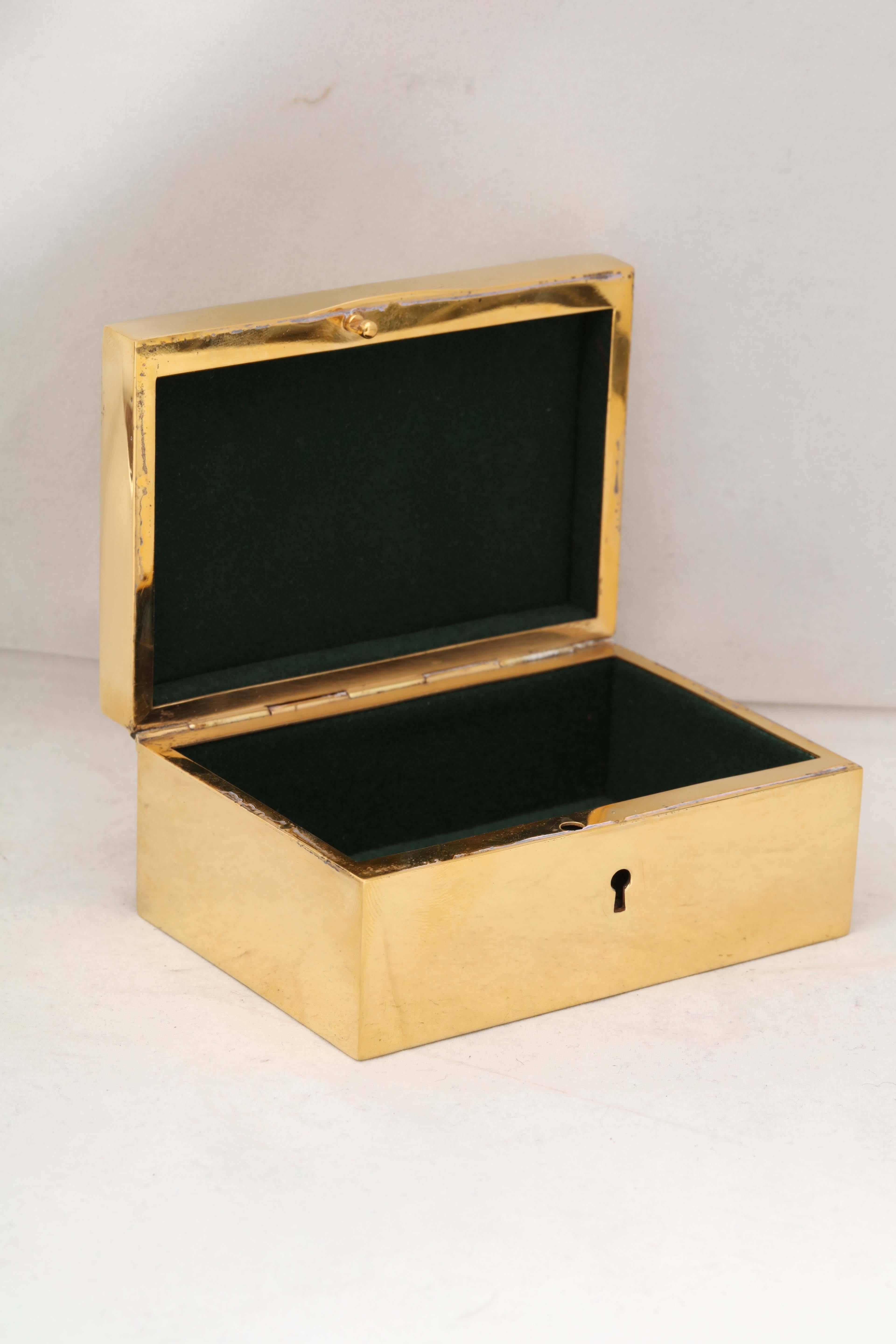 Art Deco Tiffany and Co. Sterling Silver-Gilt Table/ Jewelry Box at 1stDibs