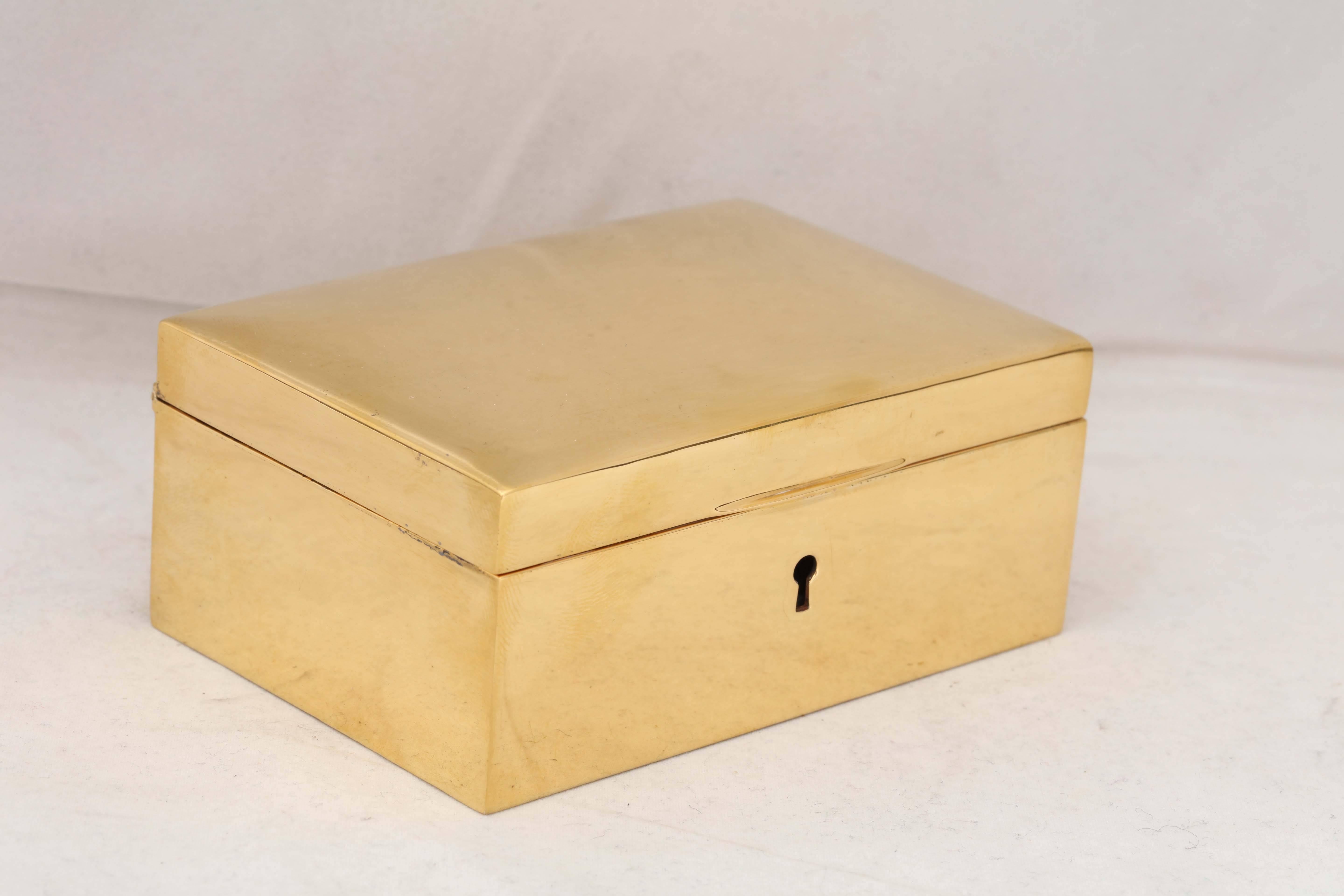 Art Deco Tiffany and Co. Sterling Silver-Gilt Table/ Jewelry Box at 1stDibs